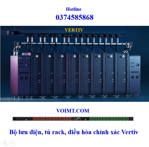 Tủ Rack Vertiv VE RACK 42U chính Hãng năm 2025 - voimt.com